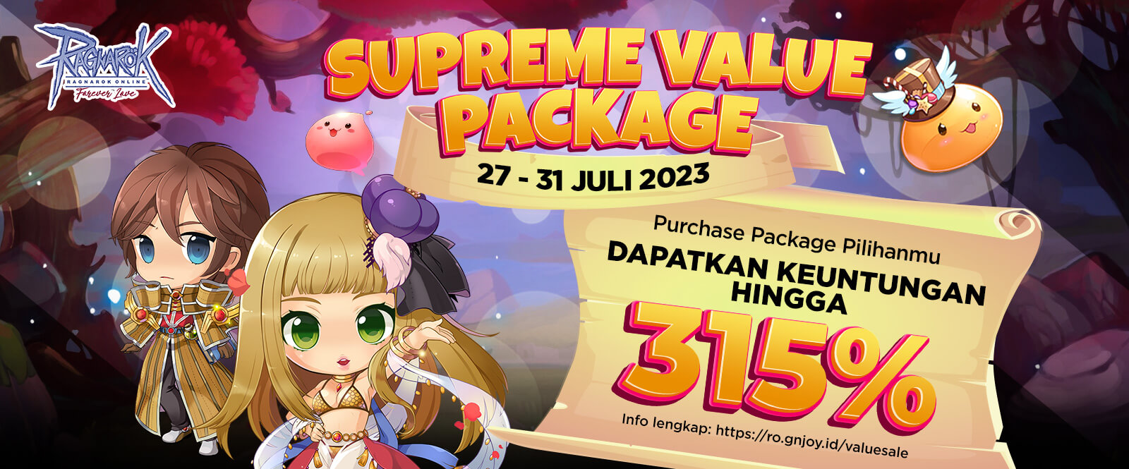 RAGNAROK : FOREVER LOVE | SUPREME VALUE PACKAGE AGUSTUS 2023